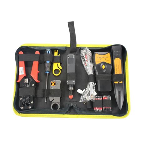 Xl 1010 9 In 1 Network Tool Kit Ethernet Lan Cable Tester Crimper Repair For Rj45 11 12 Cat5 5e