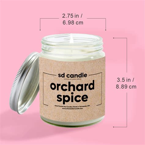 Orchard Spice Scented Candle 916oz 100 All Natural Handmade Soy Wax