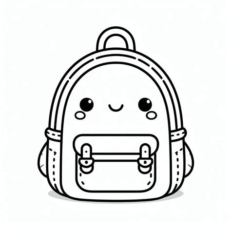 Mochila Muy Lindo Para Colorear Imprimir E Dibujar Coloringlib