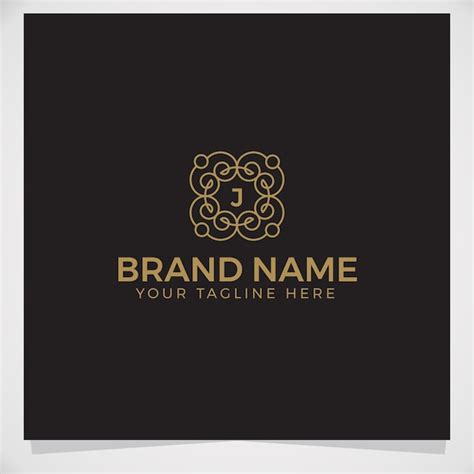 Premium Vector Letter J Inside Floral Frame Logo Template