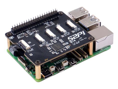 Quadruple Pcie Hat For Rpi5 Kiwi Electronics