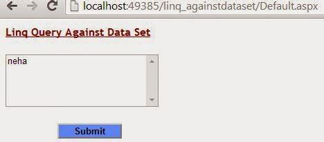 How To Run Linq Query Against DataSet In NET MY NET Tutorials