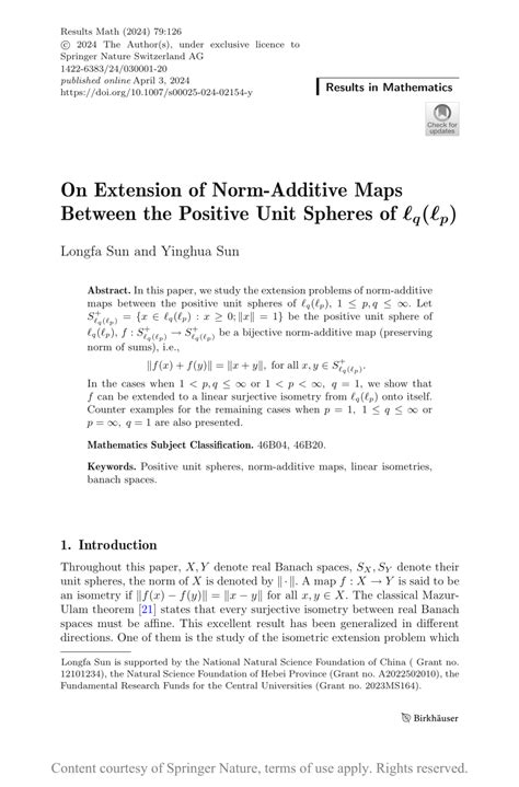 On Extension Of Norm Additive Maps Between The Positive Unit Spheres Of