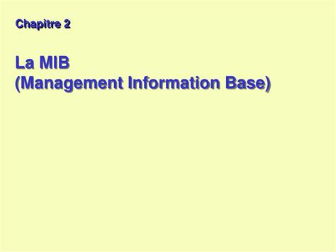 Ppt La Mib Management Information Base Powerpoint Presentation Free Download Id5988060
