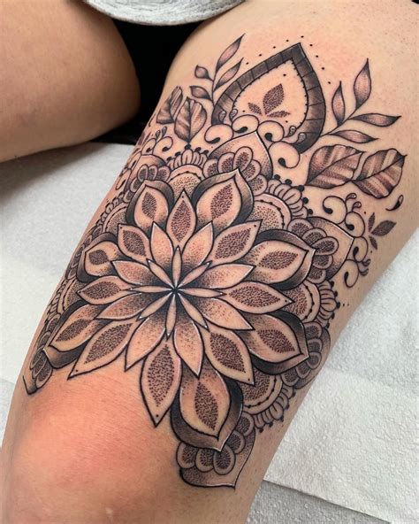 Mandala Above The Knee Tattoo Ideen Unterarm Tattoo Ideen Unterarm
