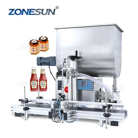 Tabletop Automatic Tomato Paste Mixing Filling Machine