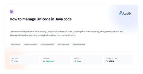 How To Manage Unicode In Java Code Labex