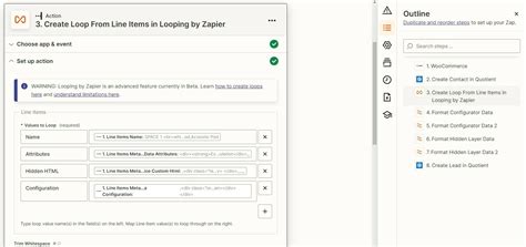 How To Export An Ordered List Of Line Items From A Zapier Loop