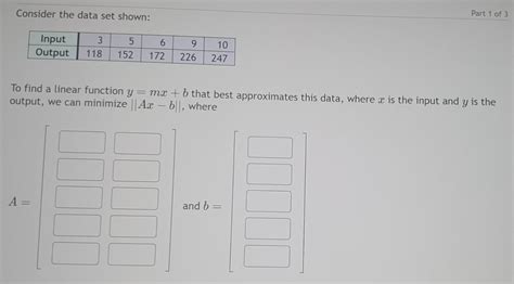 Solved Consider The Data Set Shown Part Of To Find A Chegg