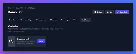 webhooks chat thing documentation