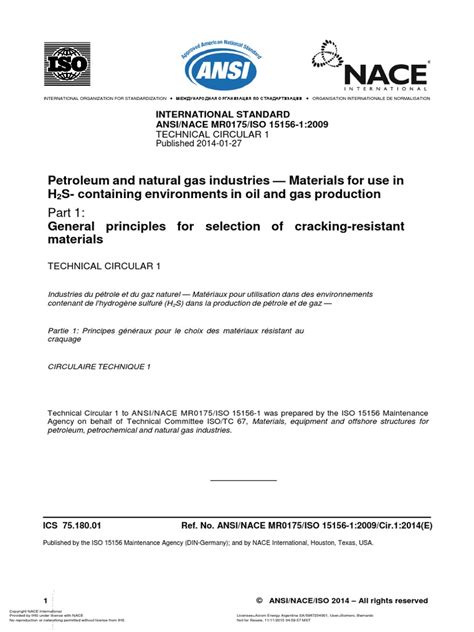 Nace Mr0175 Circular1 Part1 Pdf