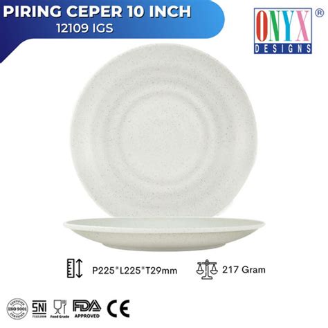 Jual Onyx Cosmic Piring Bulat Ceper 10 Inch Melamin Isi 6 Plate 12109 Kota Depok Multi