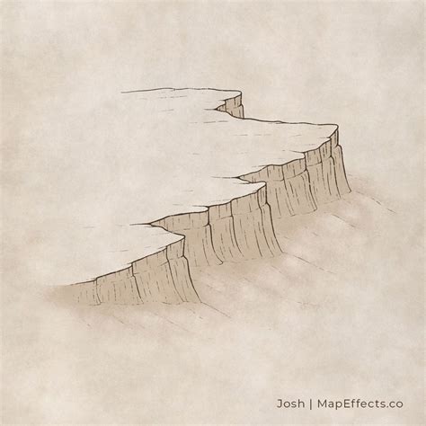 How To Draw A Plateau Or Cliff On Your Fantasy Maps Map Effects