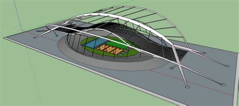 Complejo Deportivo En Sketchup 1 62 Mb Librería Cad