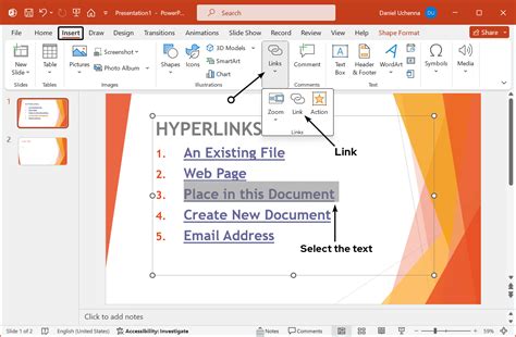 delete hyperlink