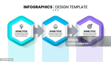 인포그래픽 템플릿입니다 3개의 계단과 화살표가 있는 육각형 0명에 대한 스톡 벡터 아트 및 기타 이미지 0명 개념 그래프 Istock