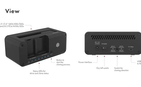 Hard Drive Duplicator M2 Nvme Docking Station Icy Box Hdd M 2 Nvme Ssd Docking Station Usb 3 2