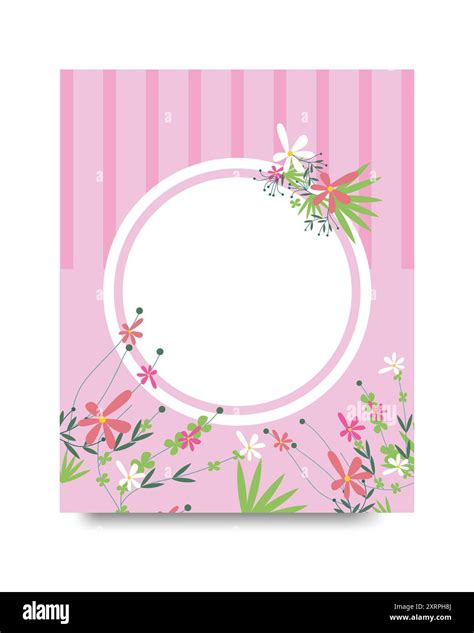 Greeting Card Frame Flowers Cut Out Stock Images And Pictures Alamy