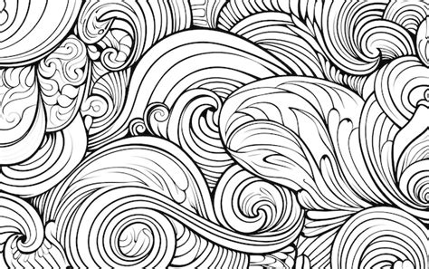 Premium Photo Bohemian Mindful Patterns Coloring Page Black And White