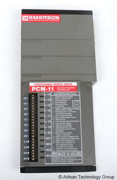 Pcm 11 Emerson Motion Control Application Motion Program Controller Artisantg™