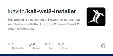 Github Lugvitckali Wsl2 Installer This Project Is A Collection Of
