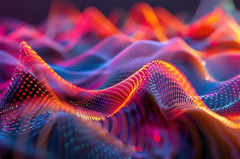 Premium Photo Abstract Representation Of Sound Waves In A Sympho