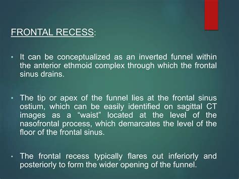 Failed Fess Spectrum Of Ct Findings In The Frontal Recess Ppt
