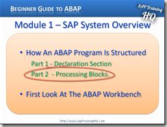 Beginners Guide To ABAP Module 1 Introduction To The ABAP Workbench