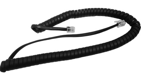 The Voip Lounge Replacement 9 Foot Short Black Handset Receiver Cord For Polycom Vvx