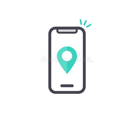 online city map gps app on mobile phone screen icon logo design