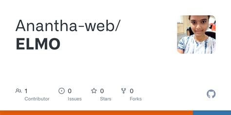 Github Anantha Webelmo