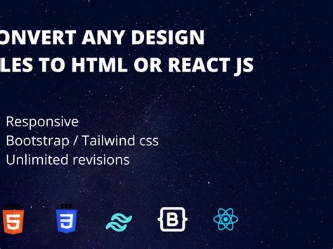 PSD FIGMA XD PNG To Html Tailwind Bootstrap Or React JS Upwork