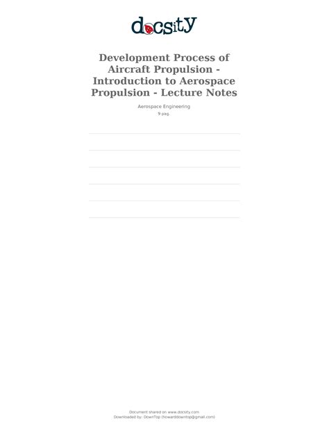 solution aircraft propulsion introduction to aerospace propulsion