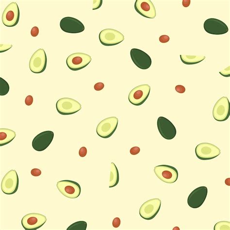 Premium Vector | Avocado seamless pattern premium vector illustration