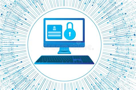 Pc Security And Protection By Password And Padlock Technology Abstract High Security And