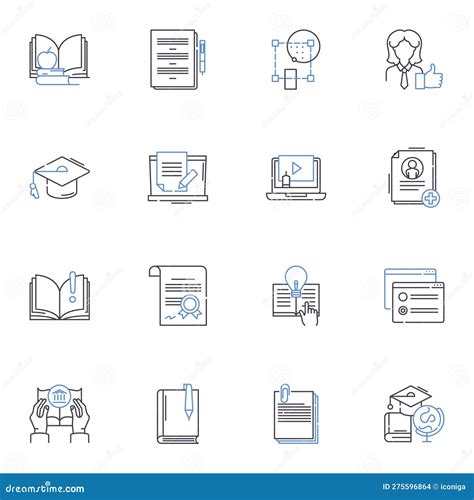 Public Speaking Line Icons Collection. Confidence, Delivery, Stage Fright, Articulation ...