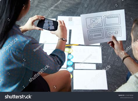 UX And UI Designers Taking Photos Of Ideas For New Website Or Mobile Applicationdesigners Photos
