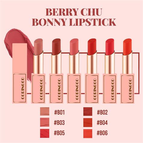 Губная помада CORINGCO Berry Chu Bonny 6 цветов Воздушная матовая ...