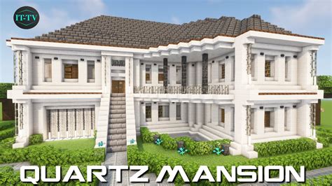 Modern Minecraft Mansion Quartz Minecraft How To Build A Simpler