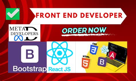 Be Your Front End Web Developer Using React Html Css Bootstrap And