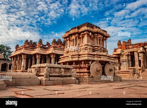 Hampi Stone Chariot The Antique Stone Art Piece From Unique Angle With