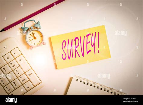 Text Sign Showing Survey Business Photo Text Research Method Used For