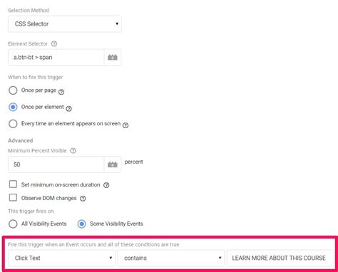 Track Element Visibility Based On Text With Google Tag Manager