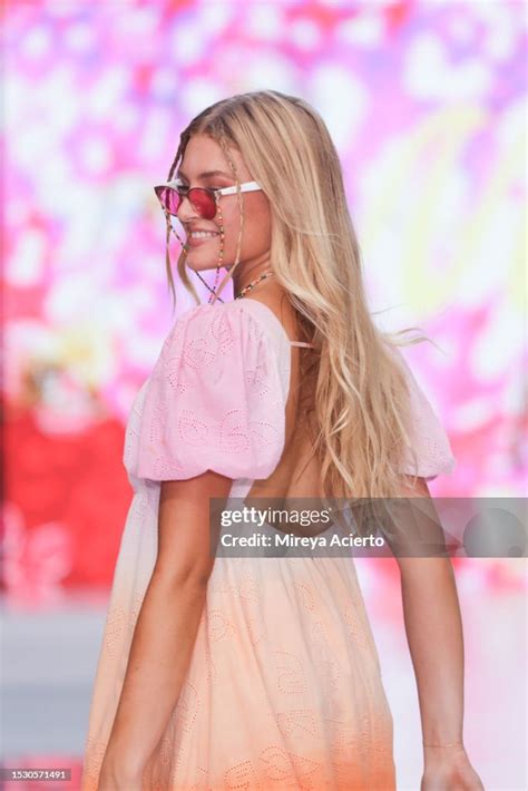 A Model Walks The Runway At The Maaji Show During Miami Swim Week