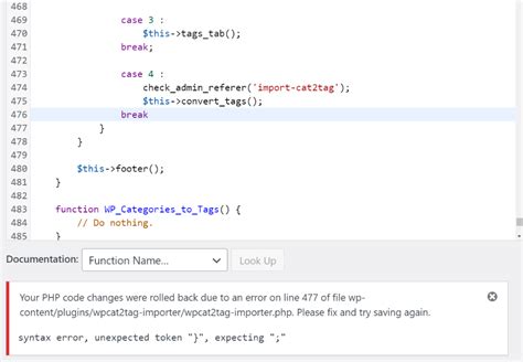 Cómo corregir el Error de análisis error de sintaxis inesperado en WordPress Recurso Wordpress