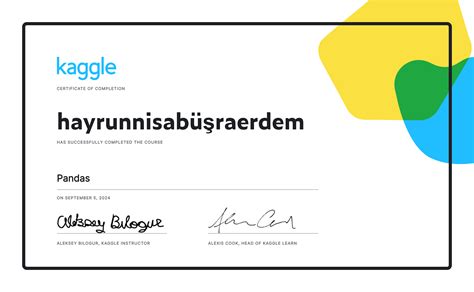 Hayrunnisabüşraerdem Completed The Pandas Course On Kaggle