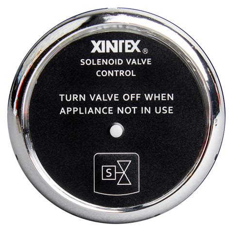 Fireboy Xintex Propane Control Solenoid Valve Wchrome Bezel Display C