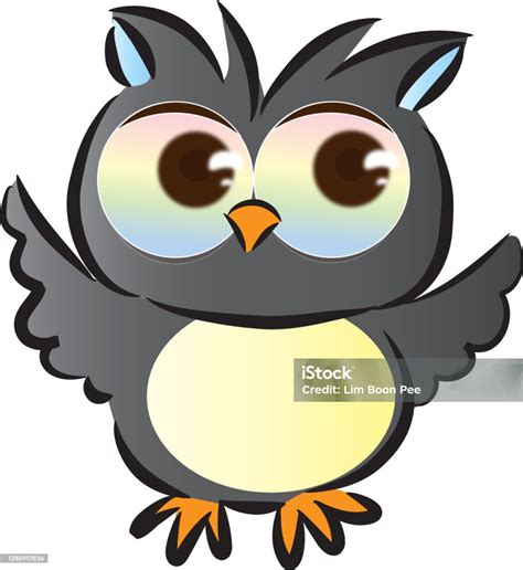 Cartoon Niedlich Eule Stock Vektor Art Und Mehr Bilder Von Bär Bär Comic Kunstwerk Eule