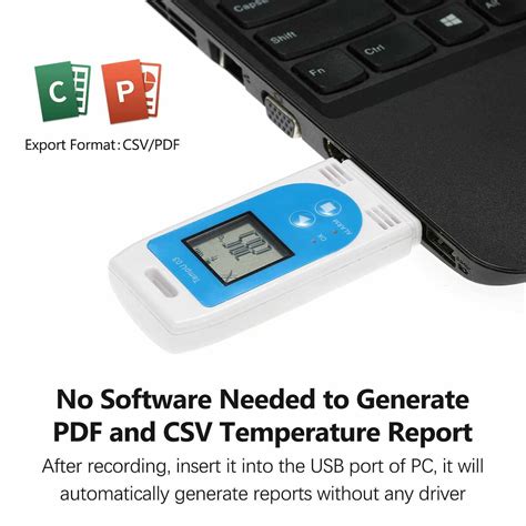 Usb Temperature Humidity Data Logger Reusable Rh Temp Datalogger