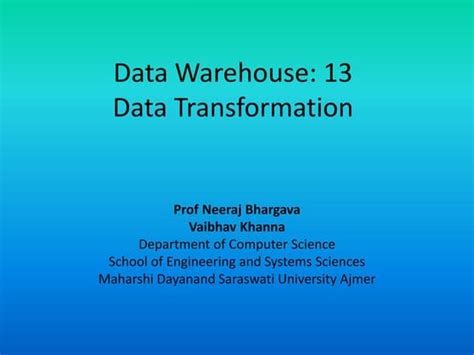Apply Raw Data Set And Implement The Different Data Warngliing